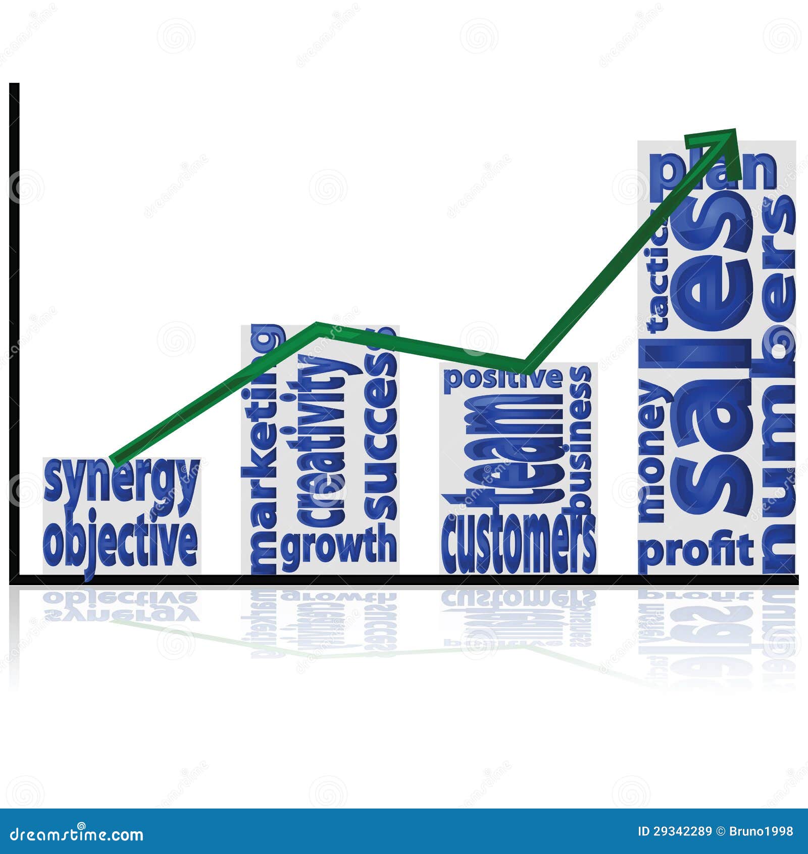 Business graph stock vector. Illustration of graphic - 29342289