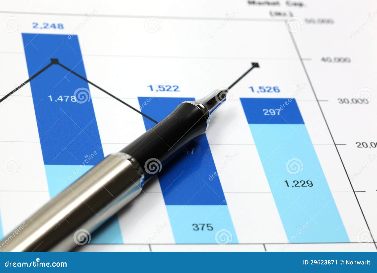 Business graph stock image. Image of chart, exchange - 29623871