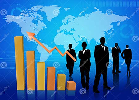 Business Graph stock illustration. Illustration of graph - 9498302