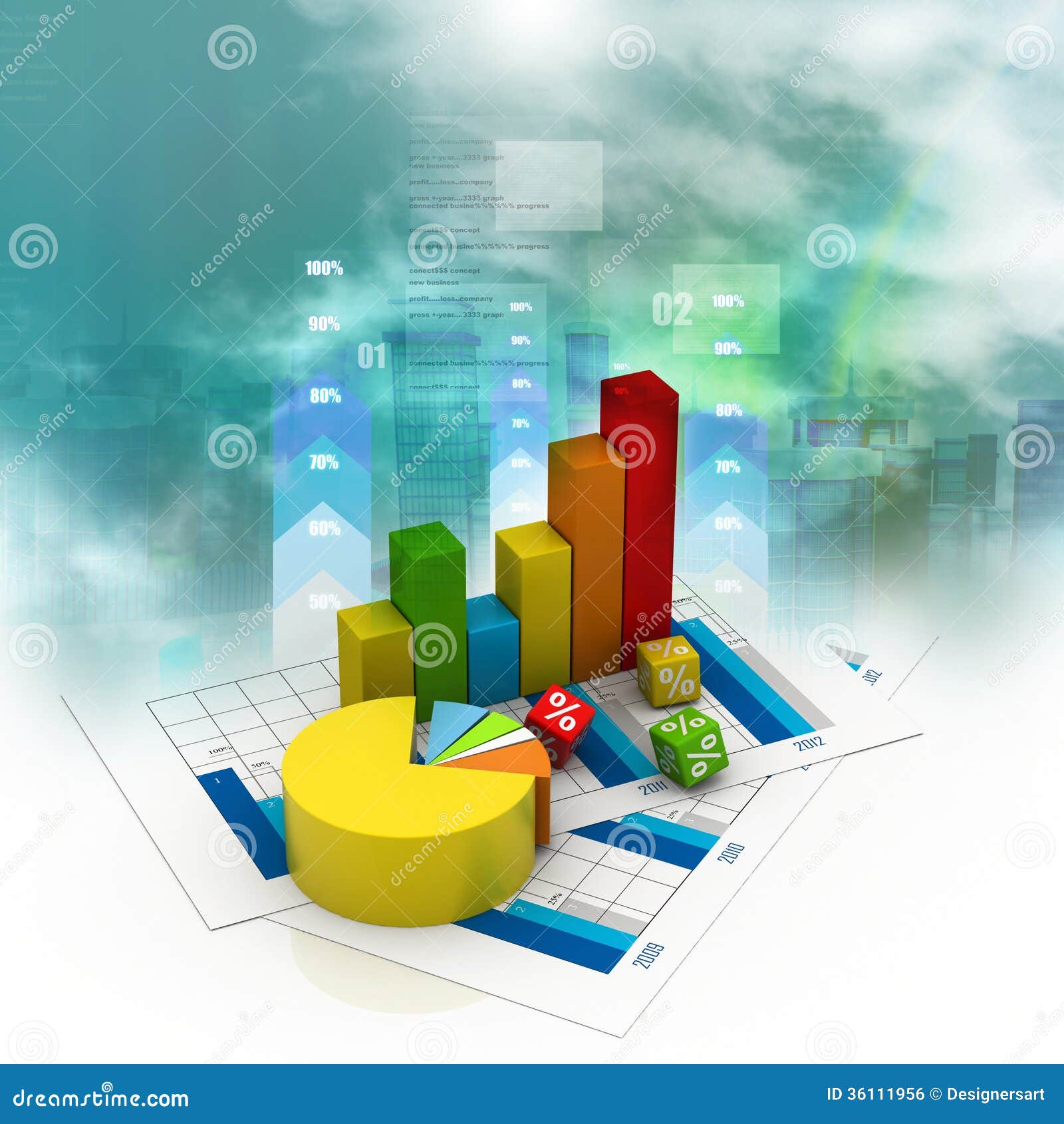 Business graph stock illustration. Illustration of market - 36111956
