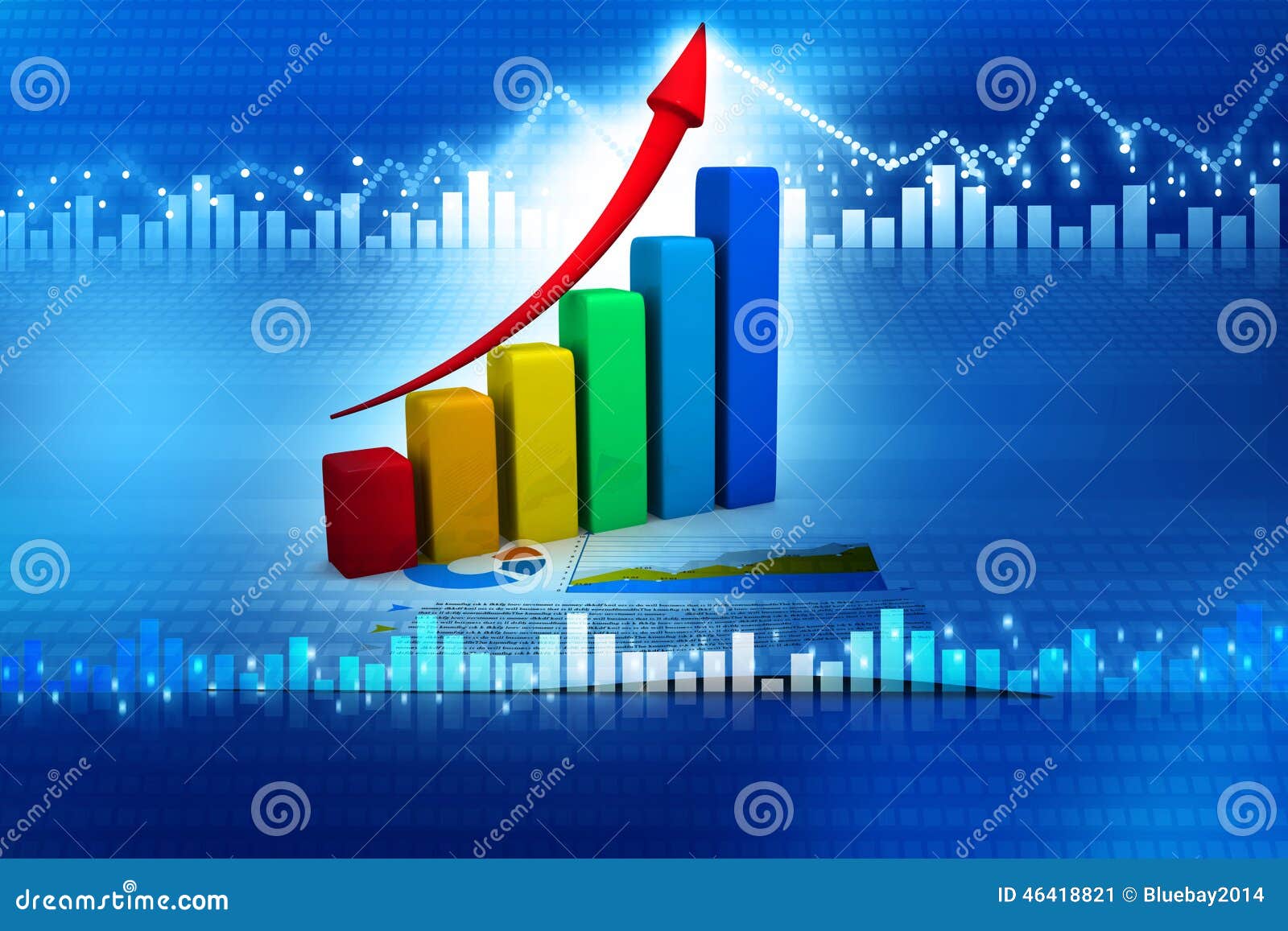 Business graph stock image. Image of chart, background - 46418821