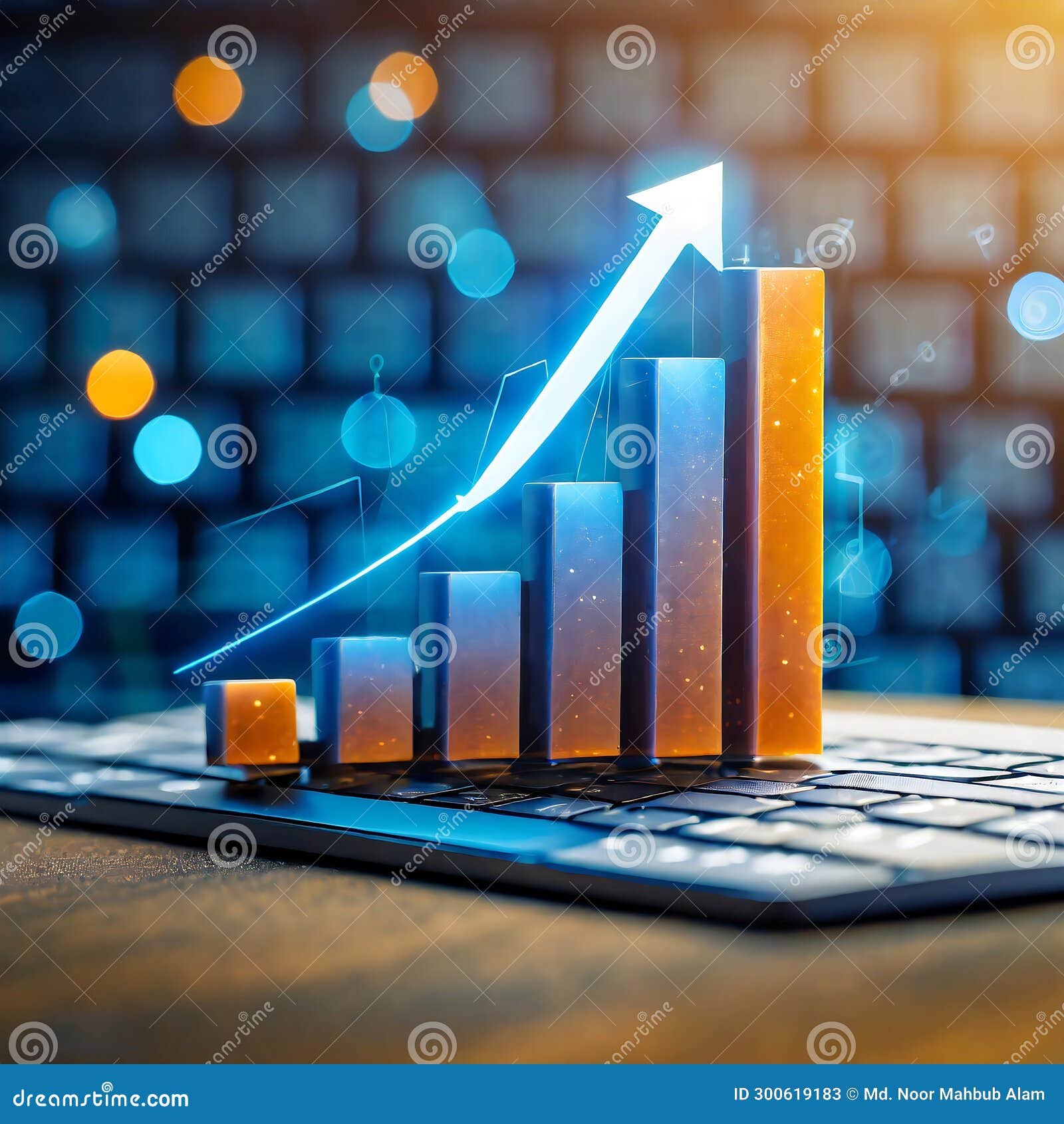 Map And Graph On Keyboard, Global Business Concept, Elements Of Royalty ...