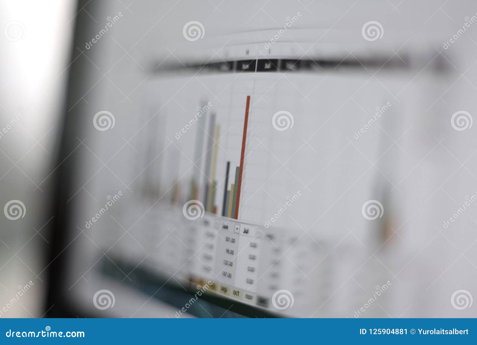 Business Graph Background: Analysis Business Accounting on Info Stock ...