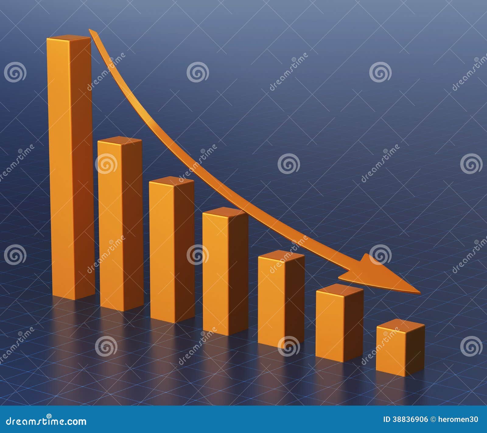 Business Graph Bar stock illustration. Illustration of financial - 38836906