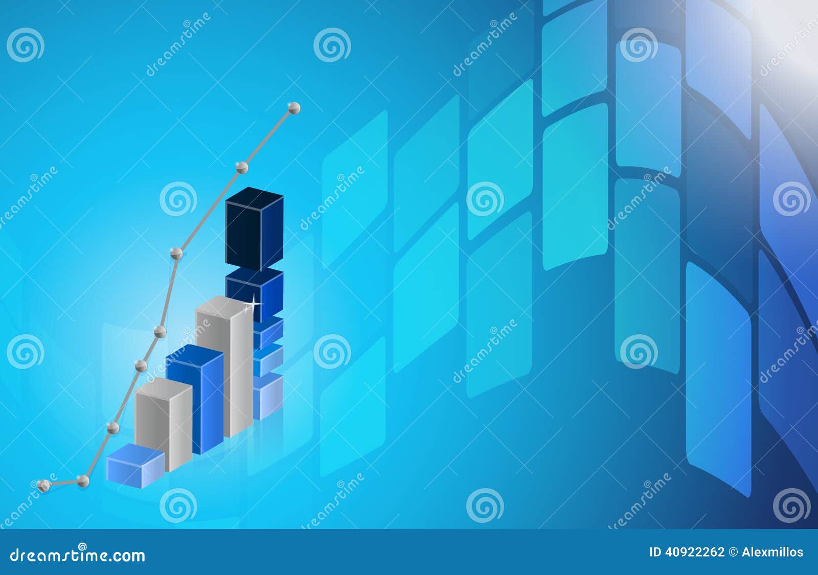 Ecg Graph On Blue Background Cartoon Vector | CartoonDealer.com #90665723