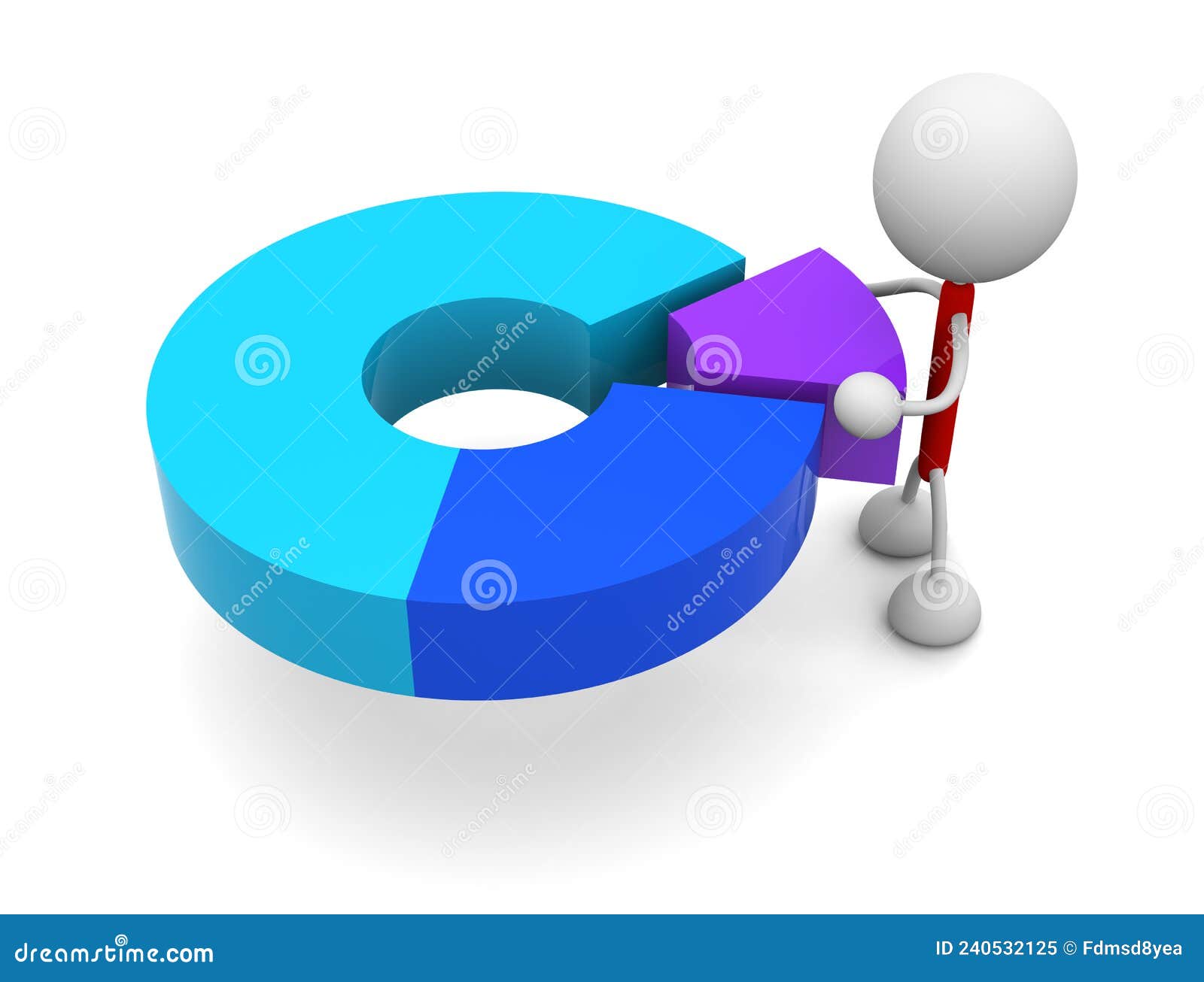 Business Graph and Character Stock Illustration - Illustration of ...