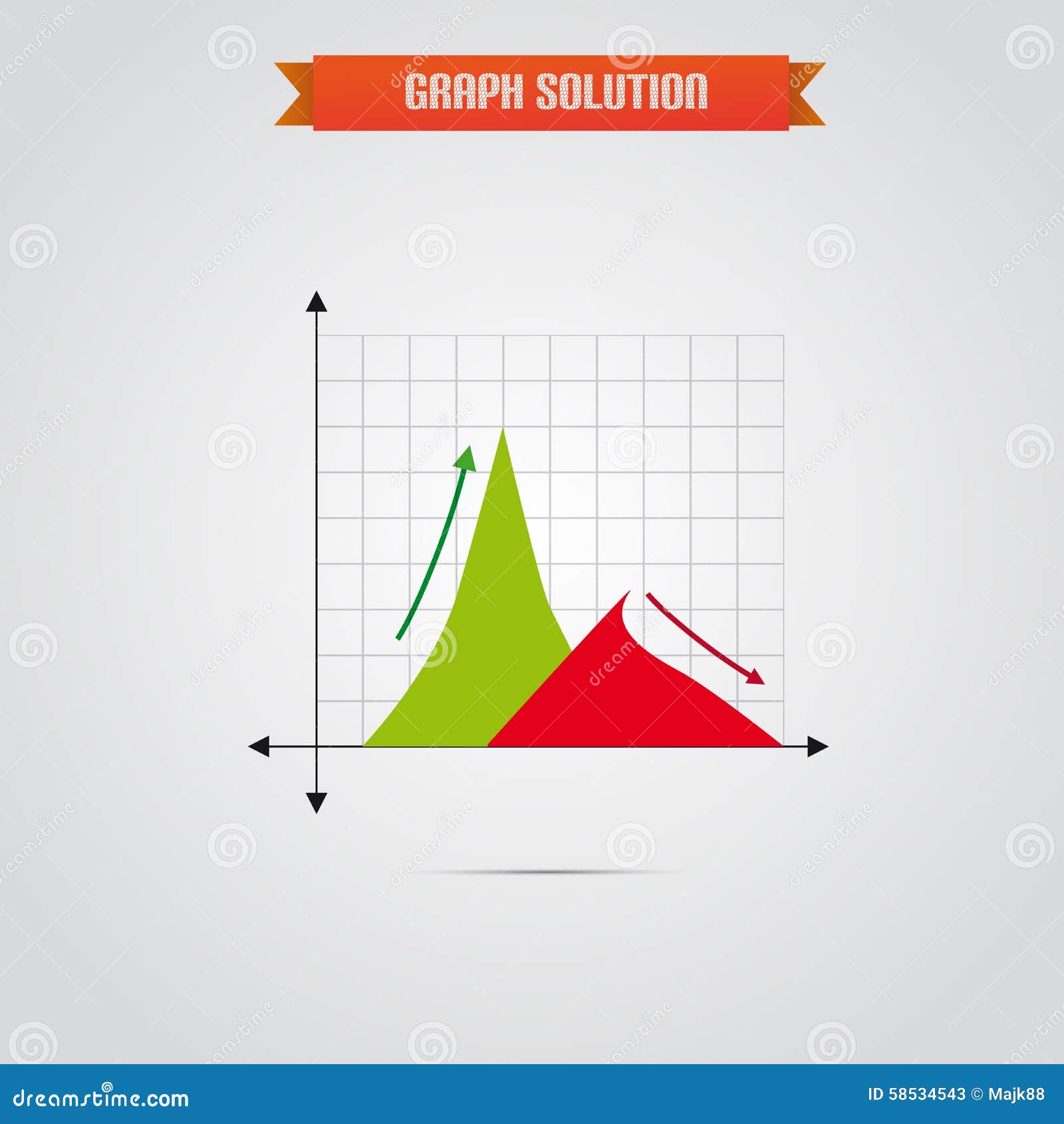 Business Graph Chart with Color Variations for Company Brochures Stock ...