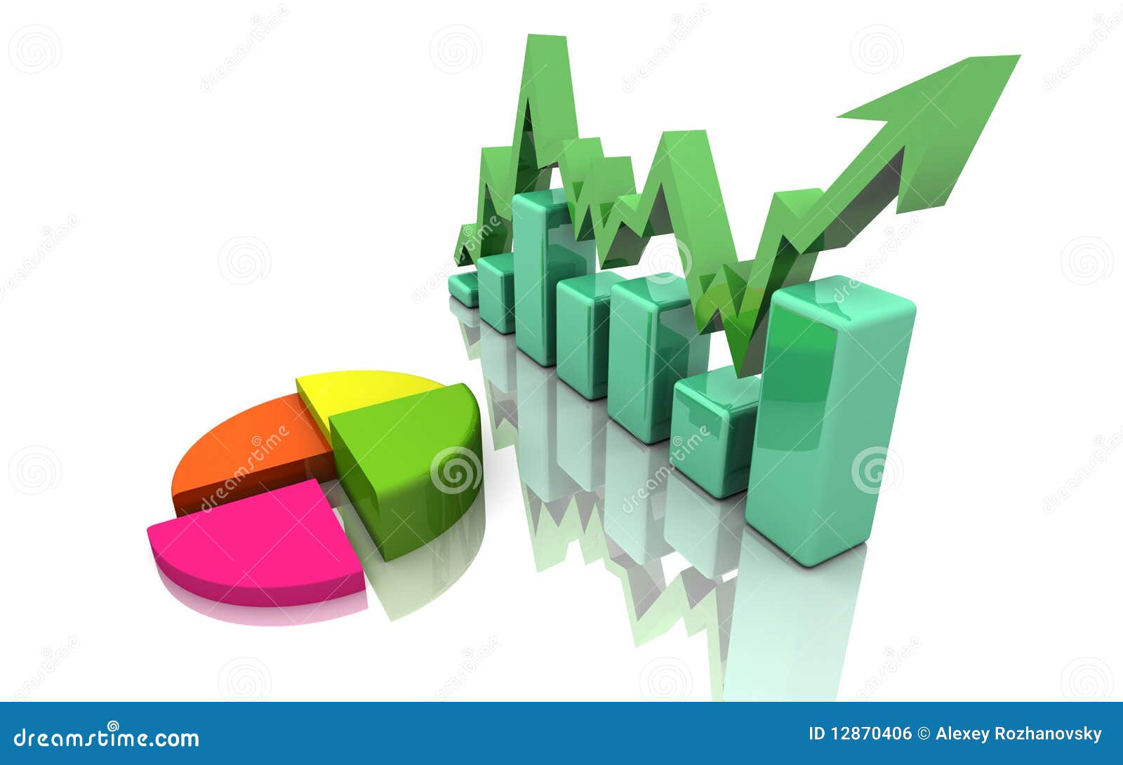 Business Graph, Chart, Diagram, Bar Stock Illustration - Illustration ...