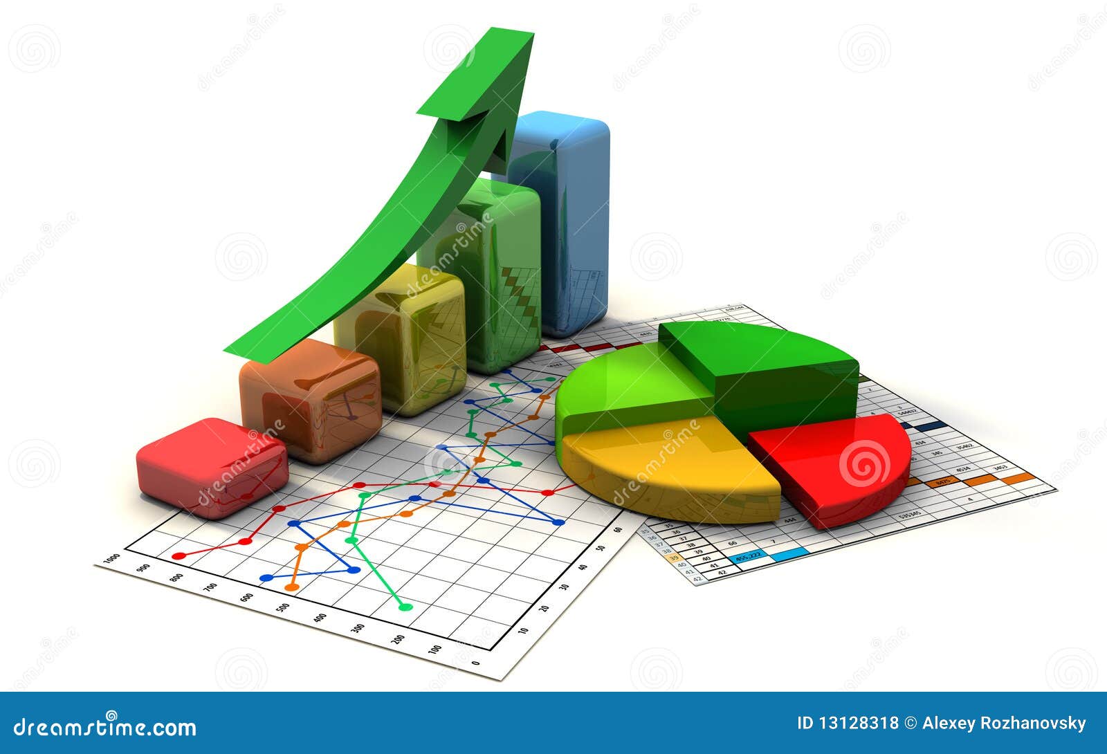 Business Graph, Chart, Diagram, Bar Stock Illustration - Illustration ...