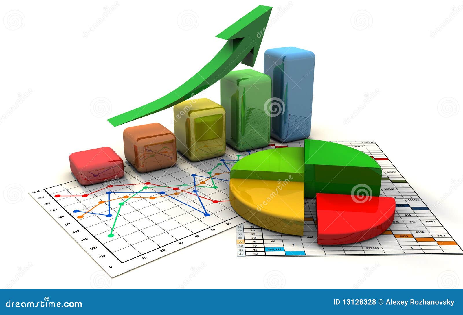 Business Graph, Chart, Diagram, Bar Stock Illustration - Illustration ...