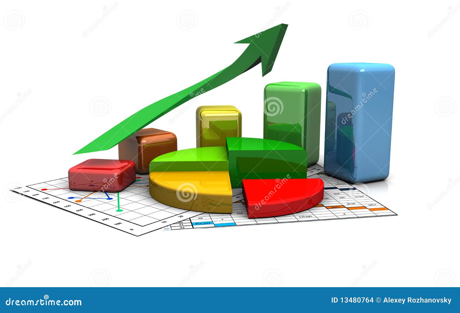 Business Graph, Chart, Diagram, Bar Stock Illustration - Illustration ...