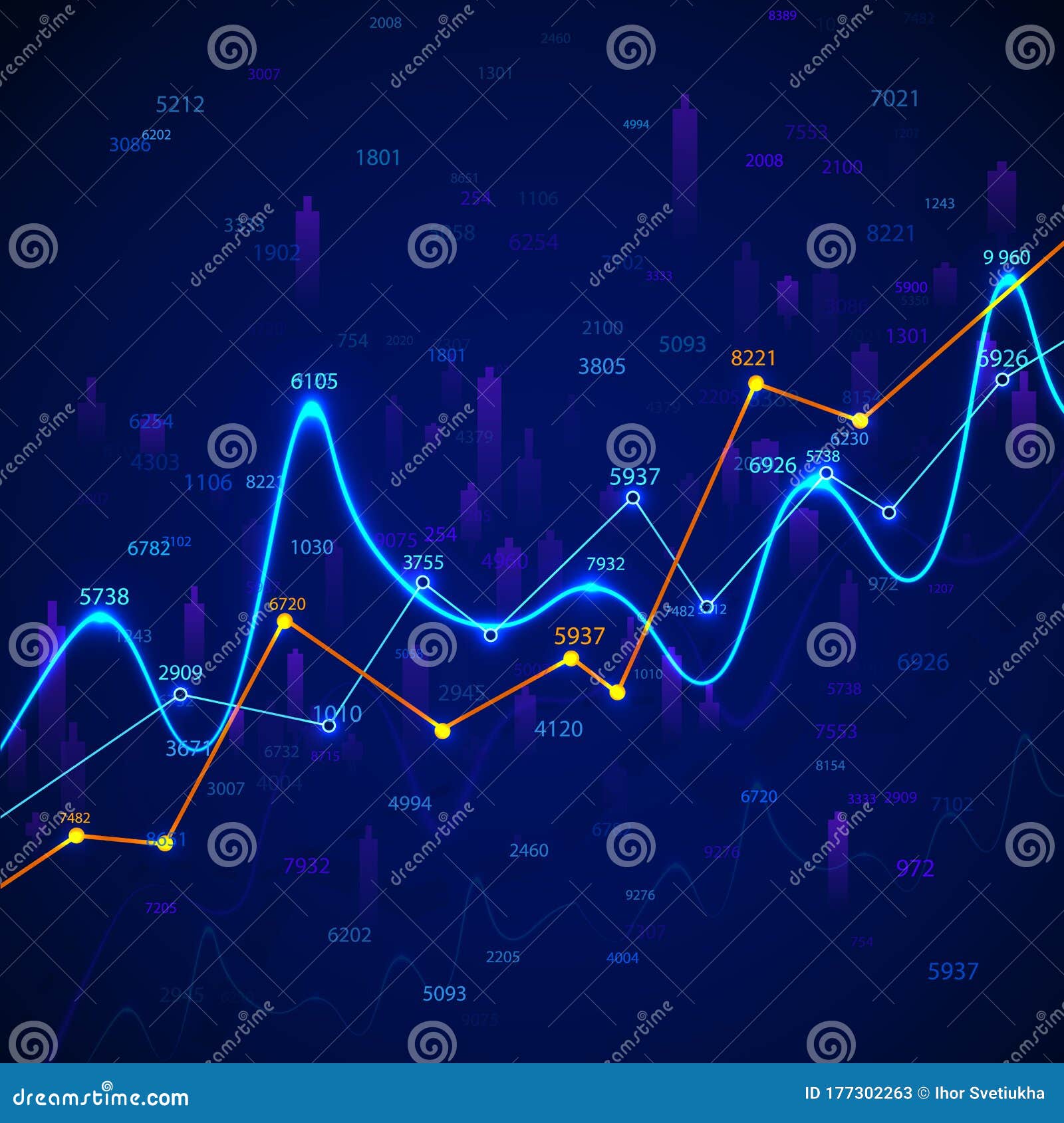 Business Graph Chart and Diagram. Financial Research and Data ... Business Graph Chart and Diagram. Financial Research and Data ...