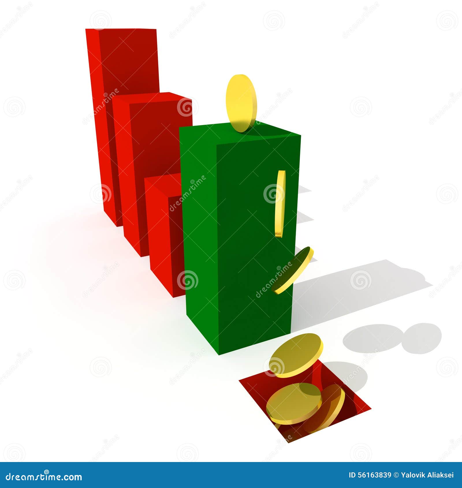 Business graph and chart stock illustration. Illustration of analyst ...