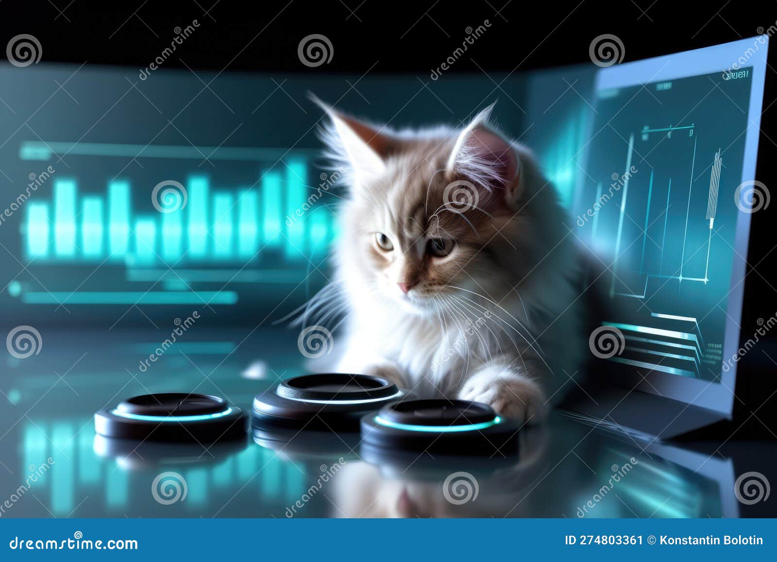 Confused Cat Computer