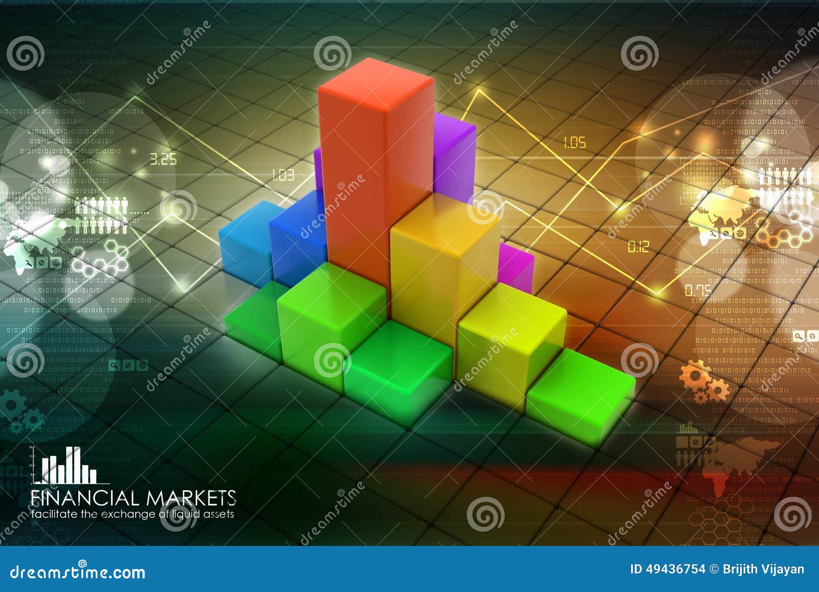 Business graph stock illustration. Illustration of calculation - 49436754