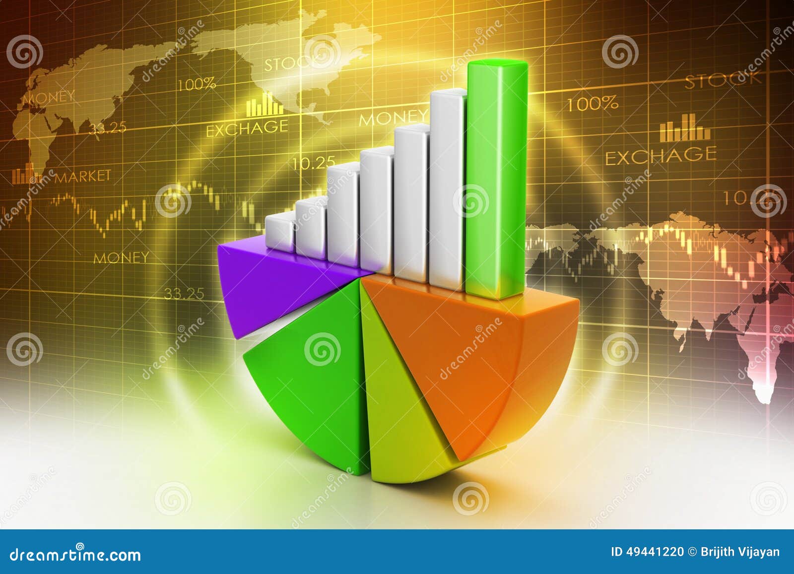 Business Graph stock illustration. Illustration of market - 49441220