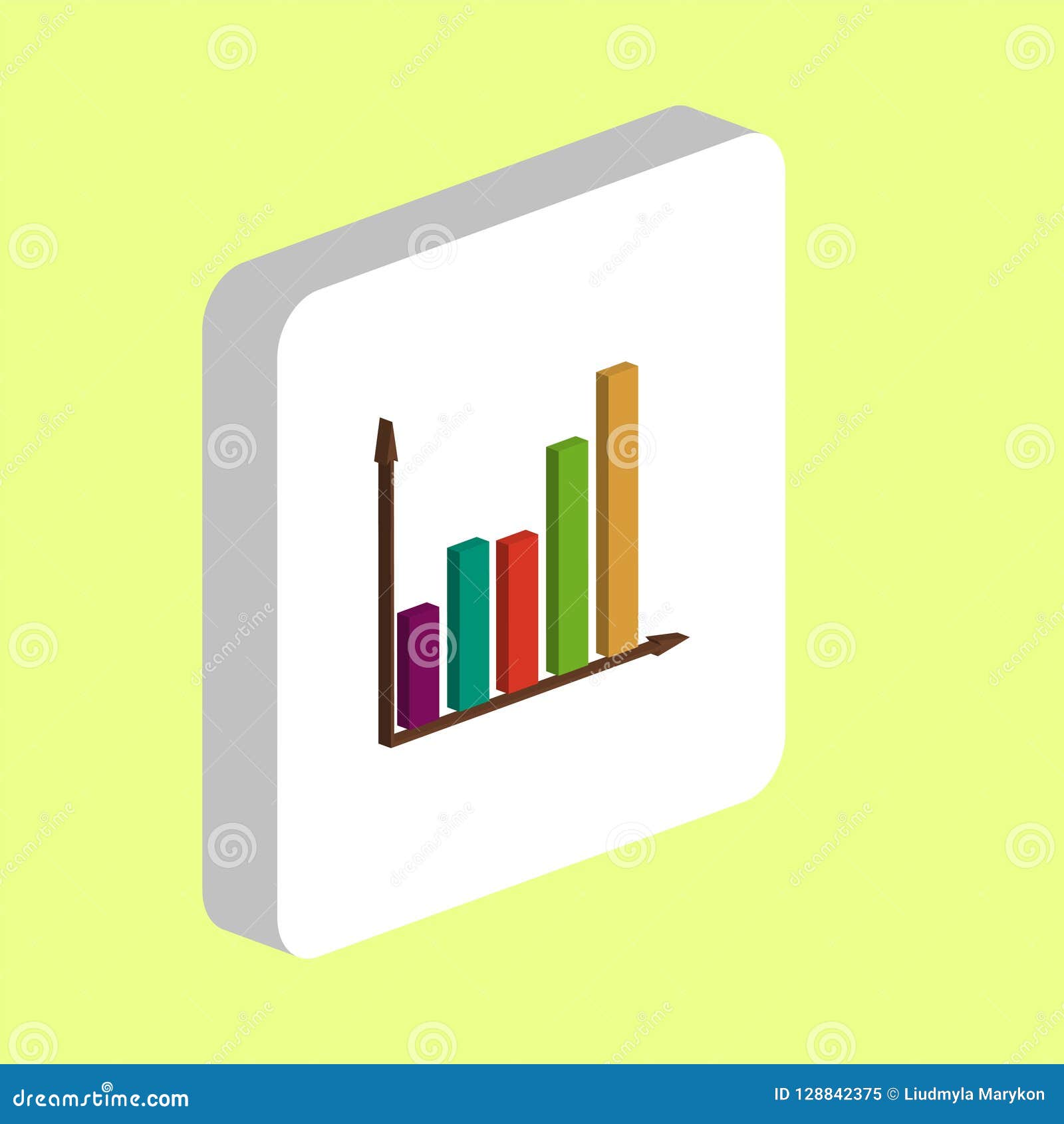 Business Graph Computer Symbol Stock Vector - Illustration of data ...