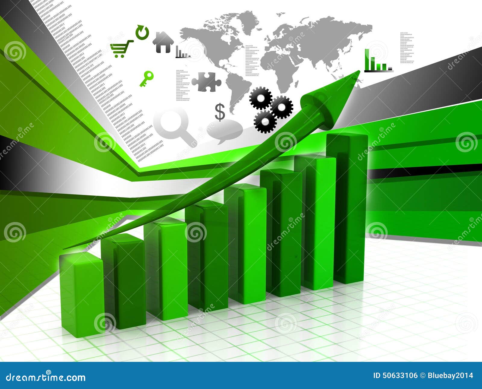 Business Graph stock illustration. Illustration of beautiful - 50633106