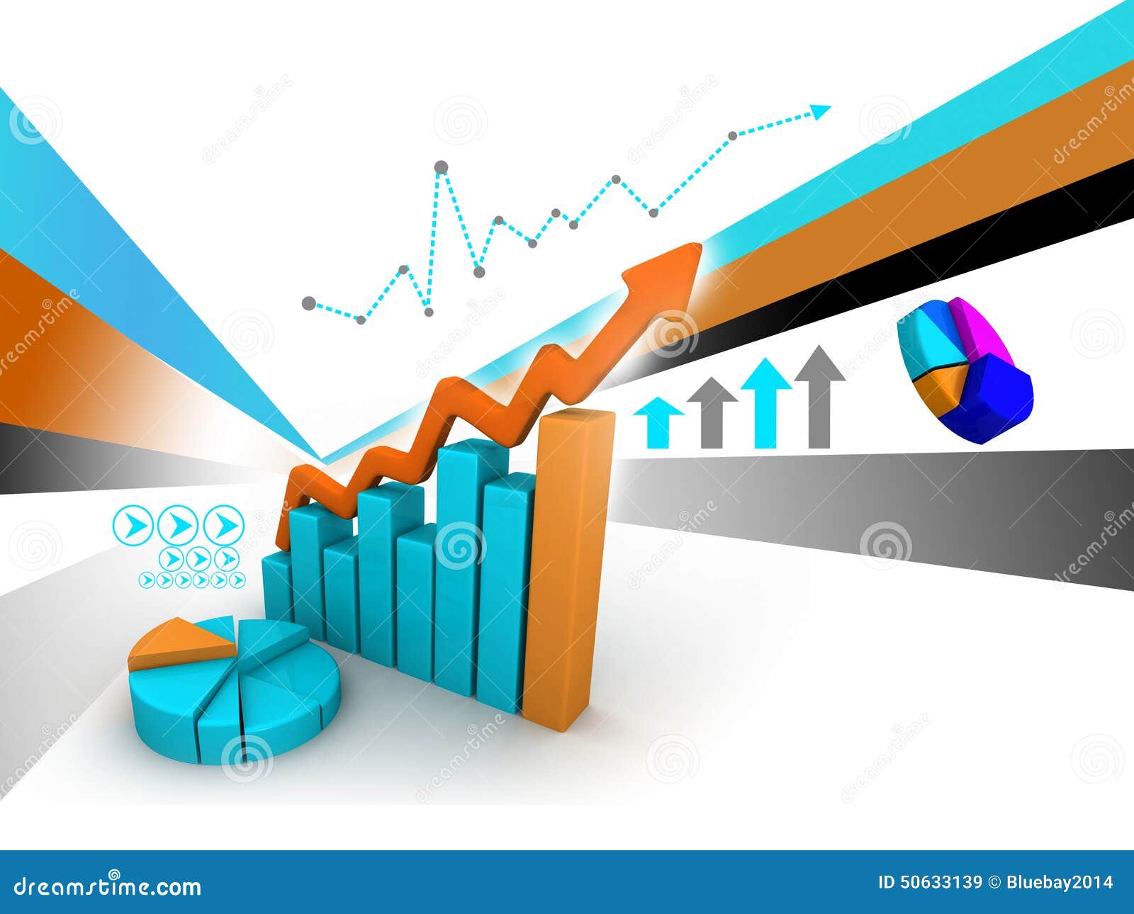 Business Graph stock illustration. Illustration of finance - 50633139
