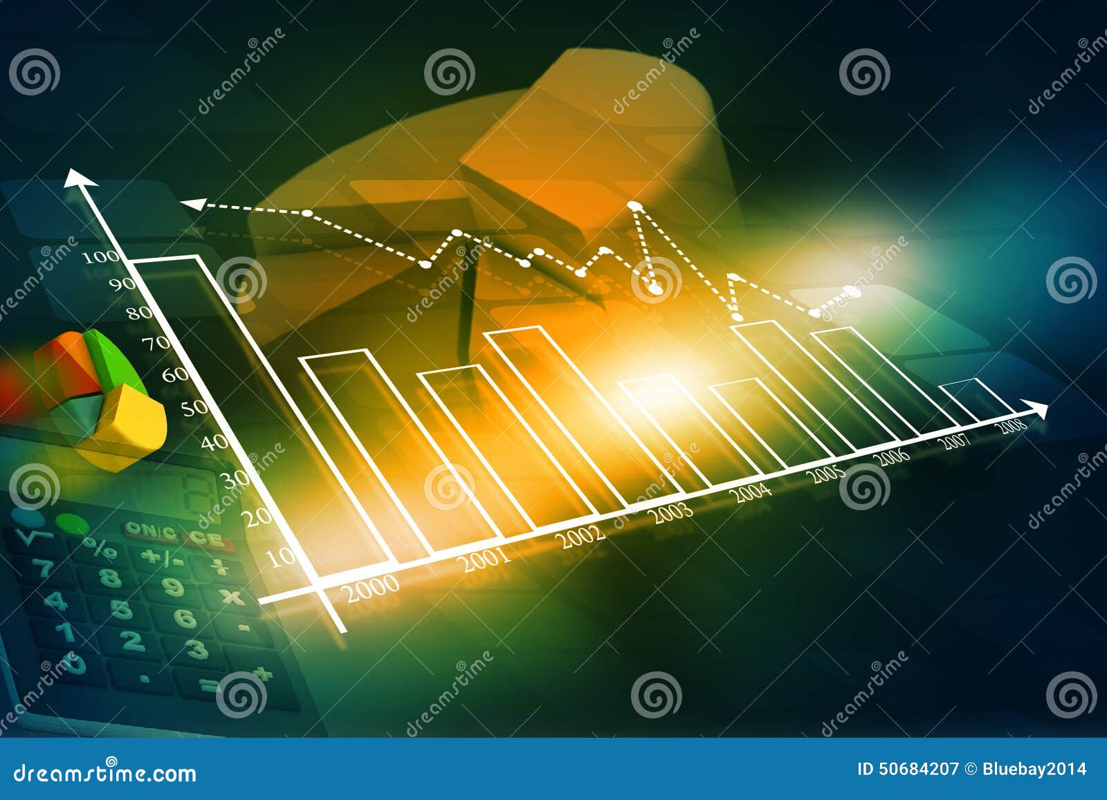 Business Graph stock illustration. Illustration of goal - 50684207
