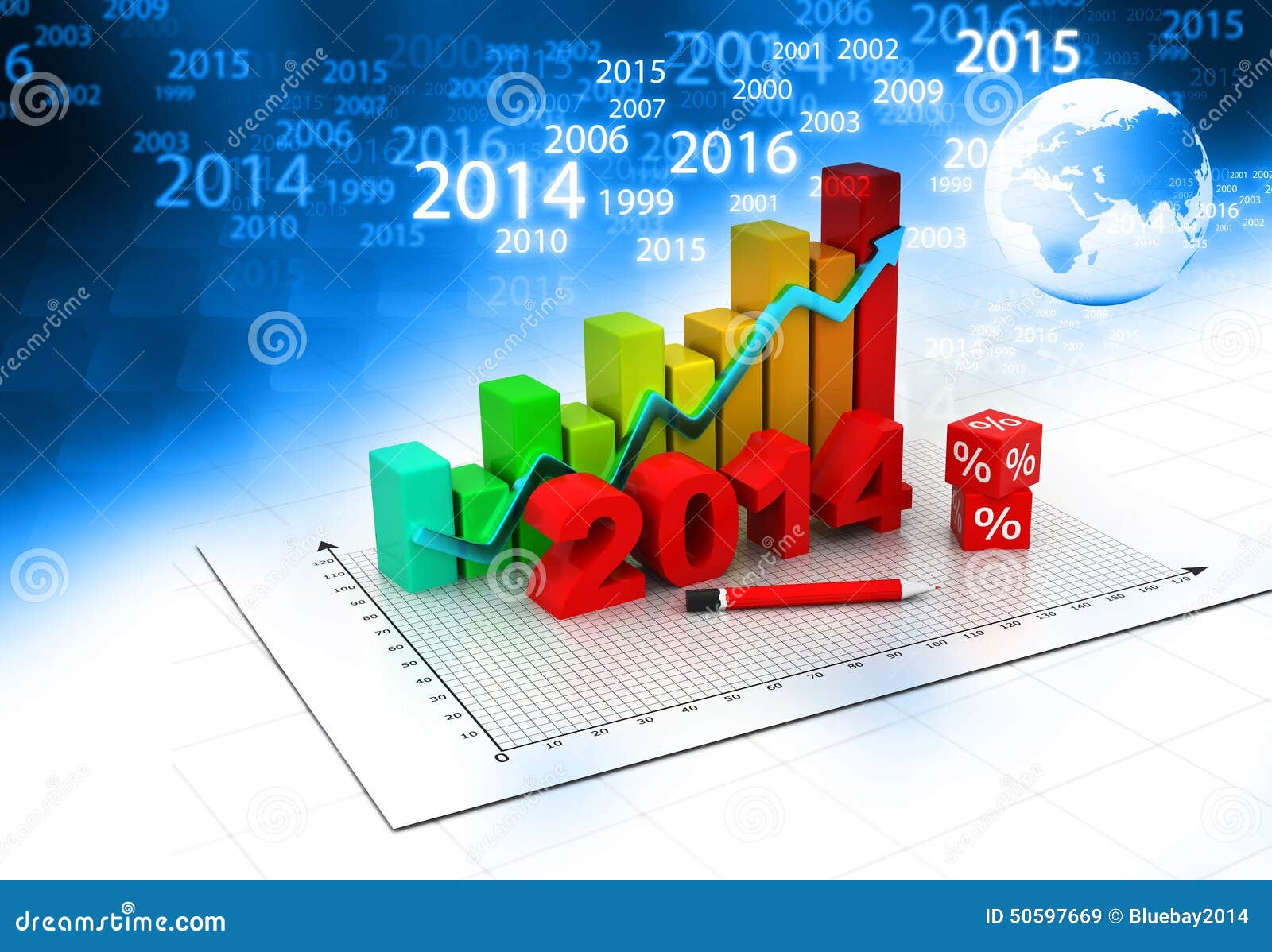Business Graph stock illustration. Illustration of marketing - 50597669