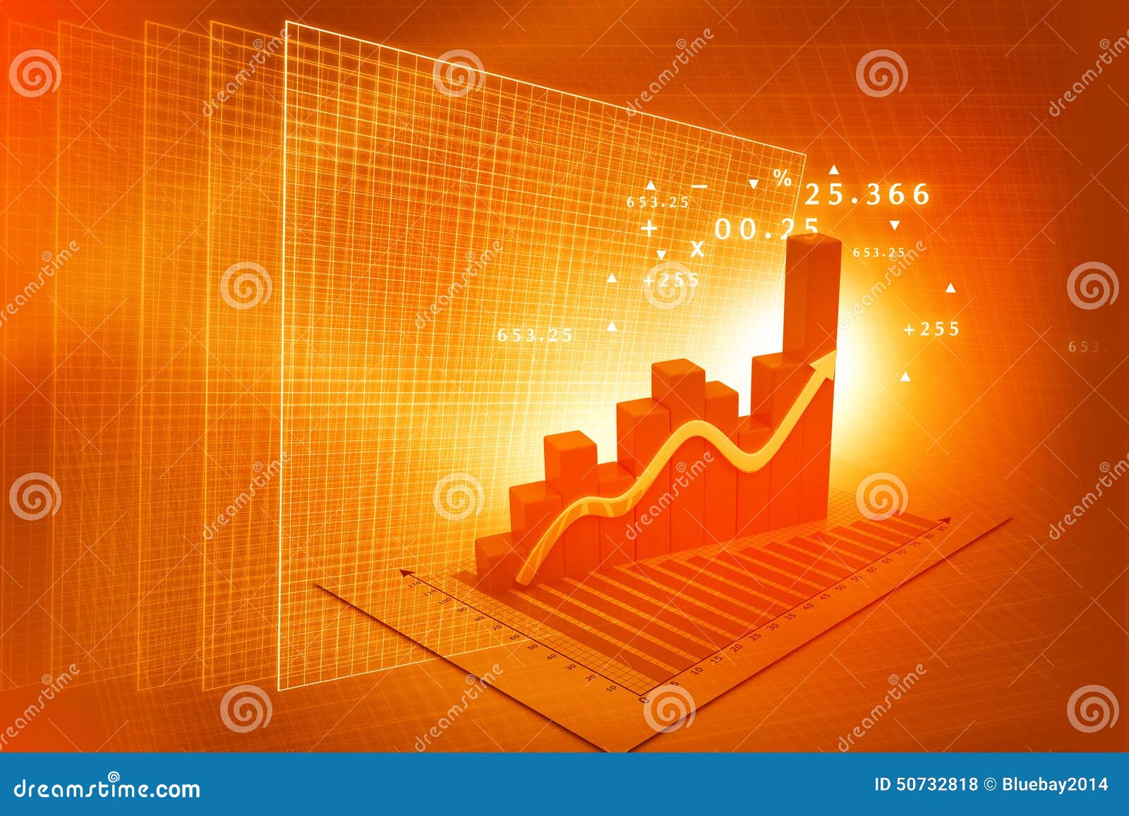 Business graph stock illustration. Illustration of abstract - 50732818