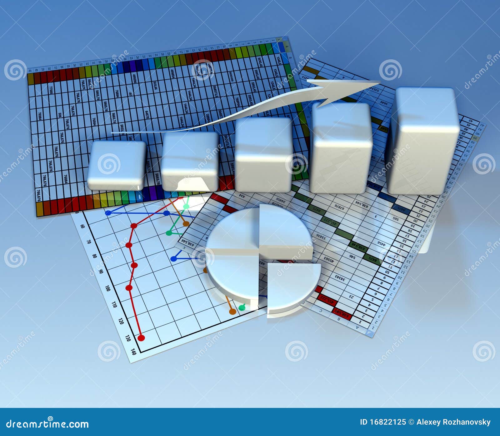 Business Graph, Diagram, Chart Graphic Stock Illustration ...