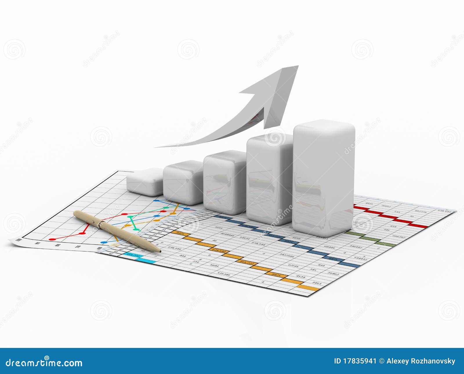 Business Graph, Diagram, Chart, Graphic Stock Illustration ...