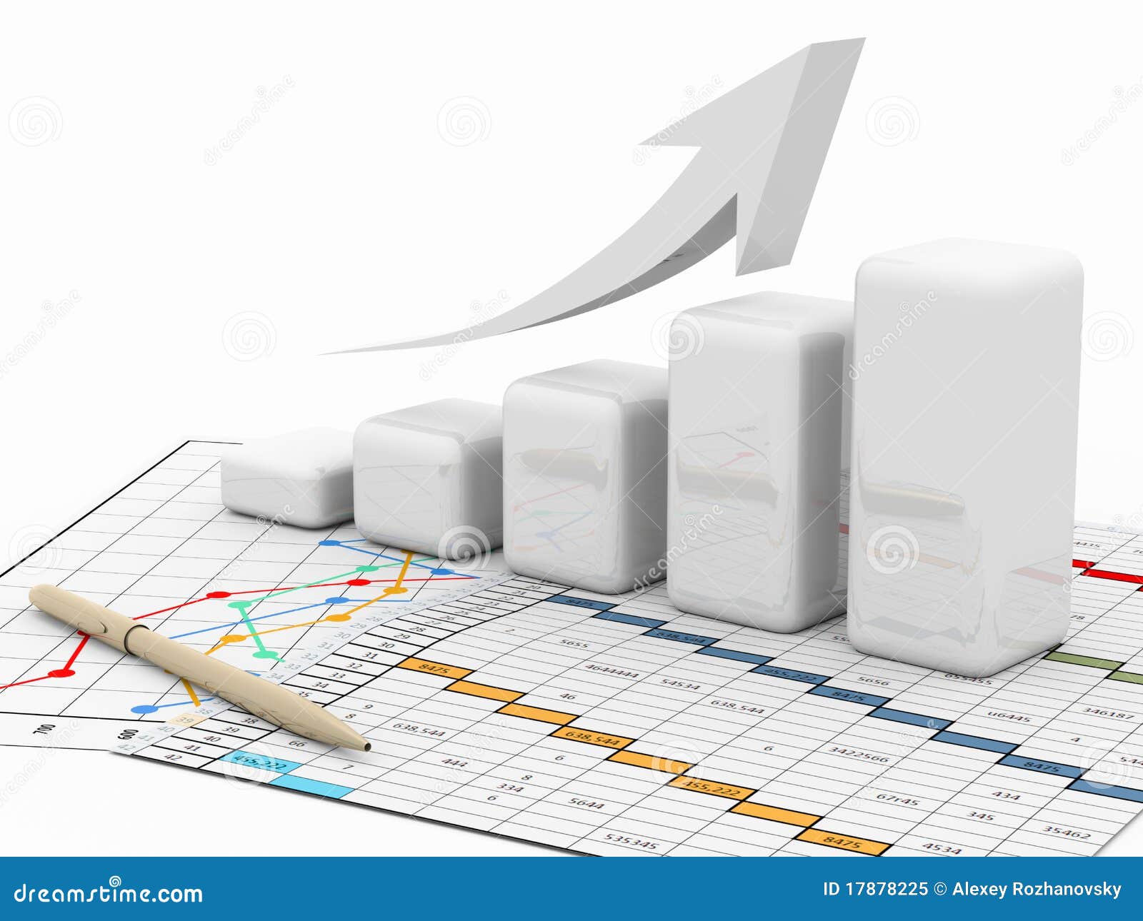 Business Graph, Diagram, Chart, Graphic Stock Illustration ...