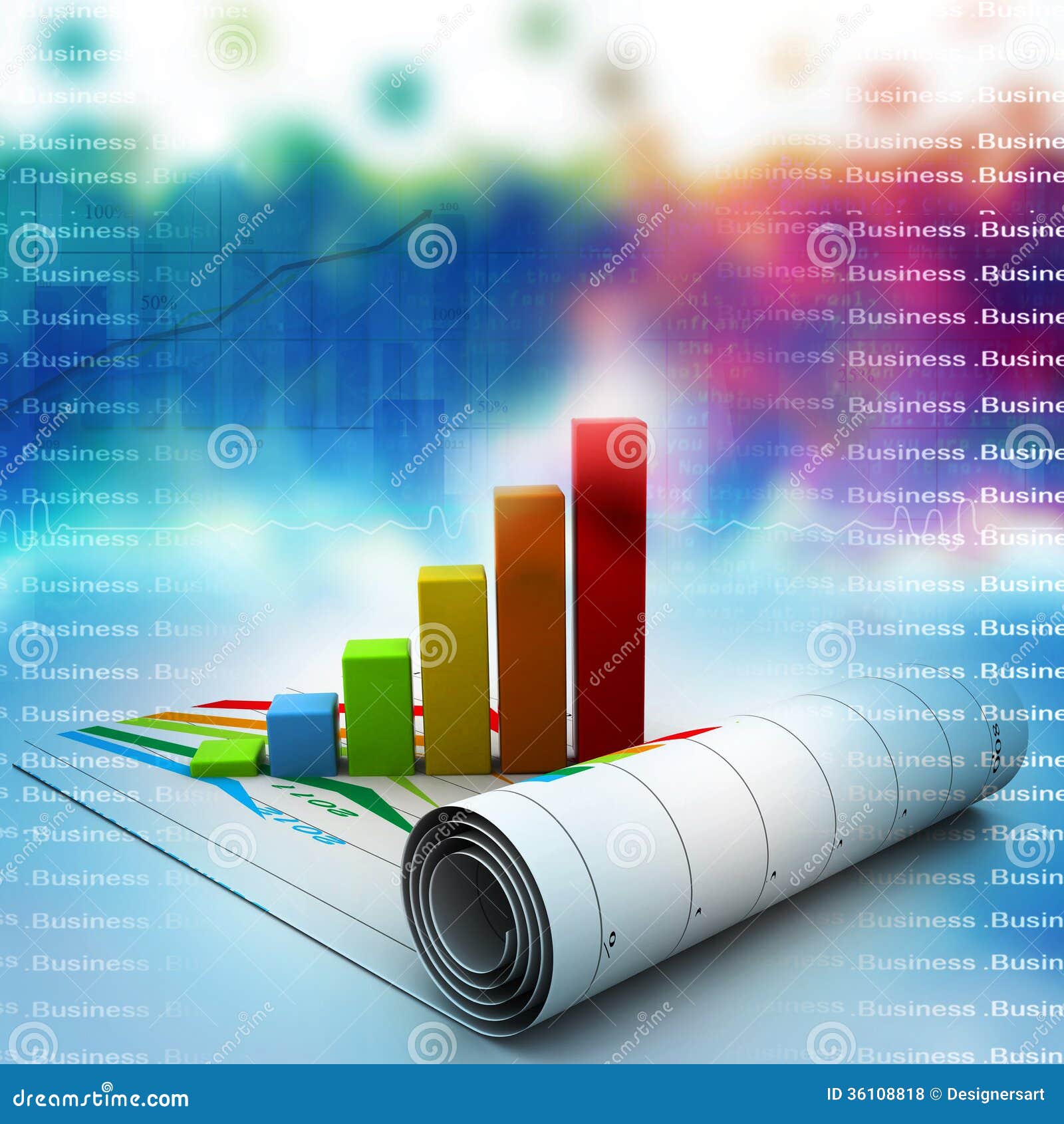 Business graph stock illustration. Illustration of analyst - 36108818