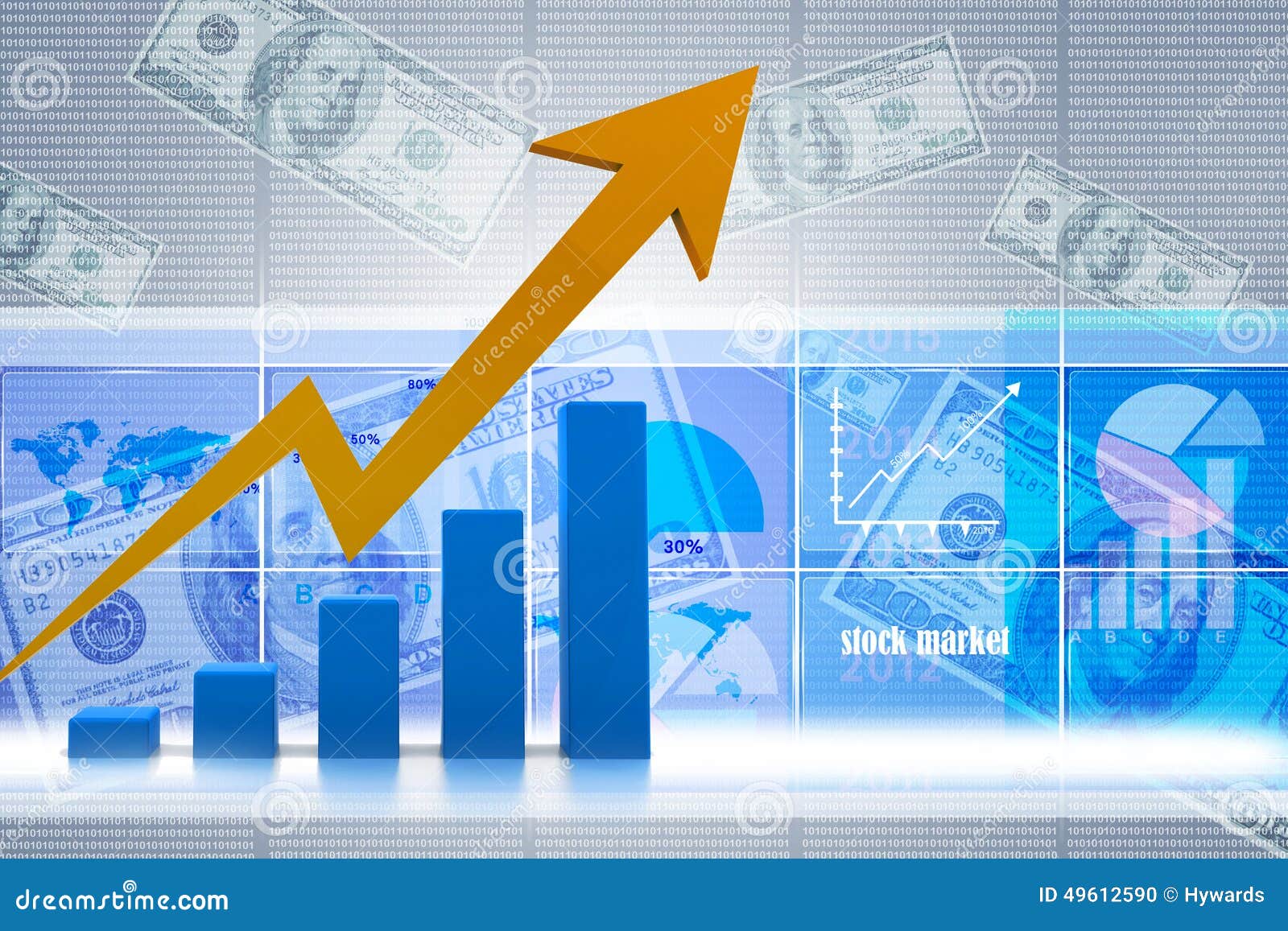 Business graph stock illustration. Illustration of digital - 49612590
