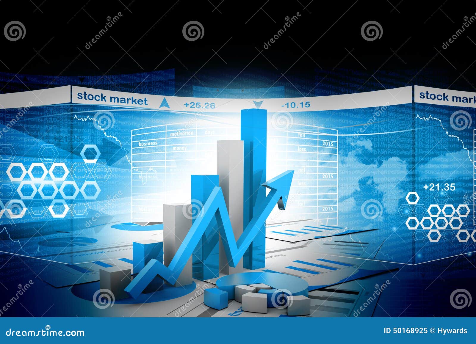 Business graph stock illustration. Illustration of profit - 50168925