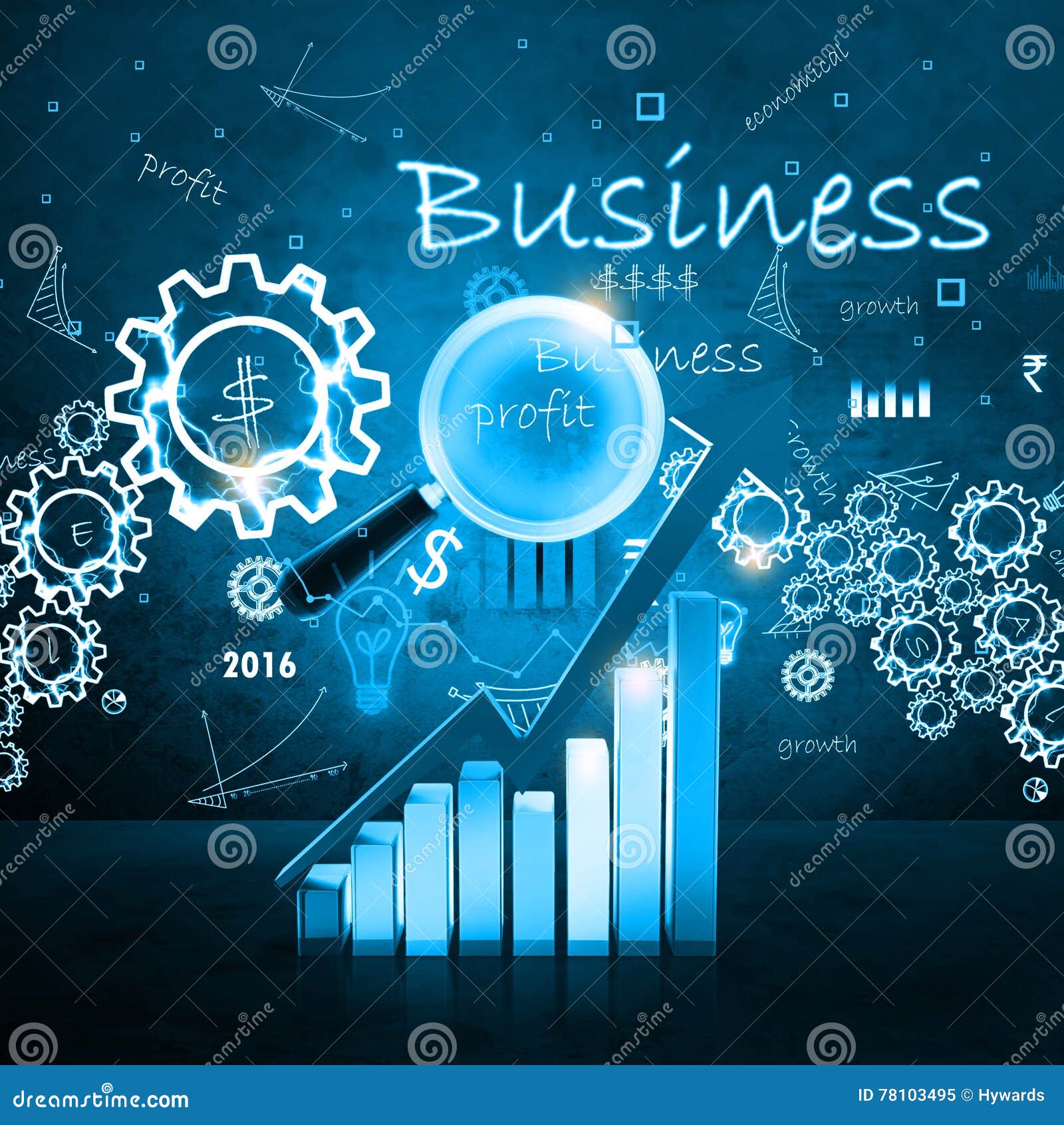 Business graph stock illustration. Illustration of digital - 78103495