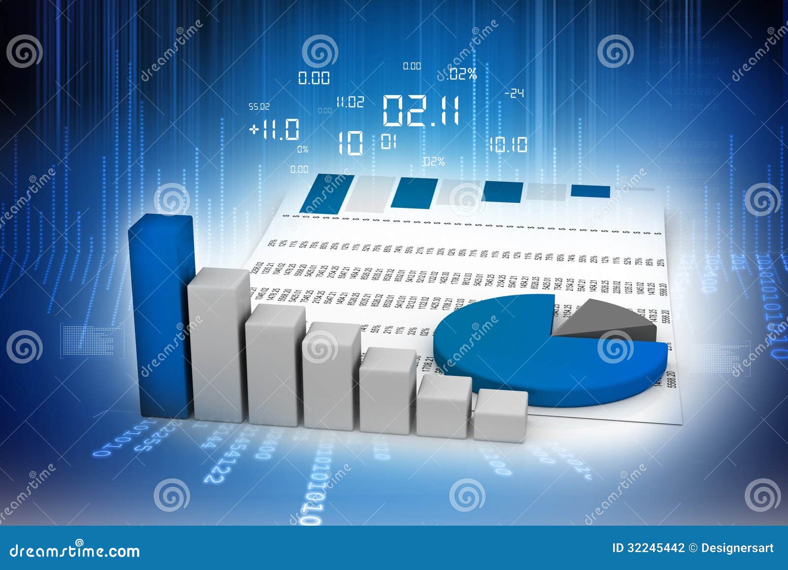 Business graph stock illustration. Illustration of growth - 32245442