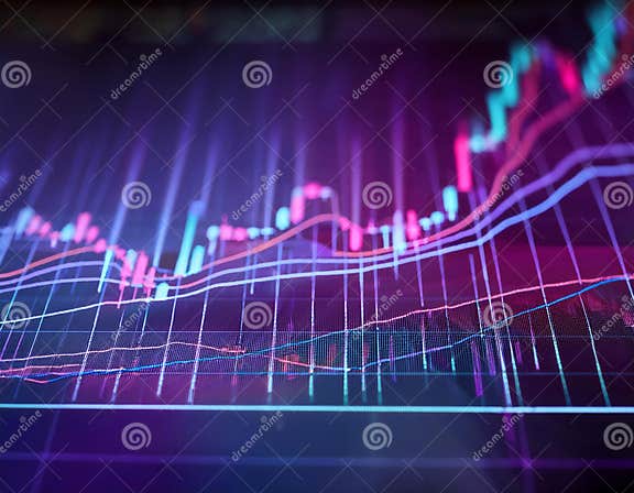 Business Graph Displaying Data Trends, Illustrating Analytics ...