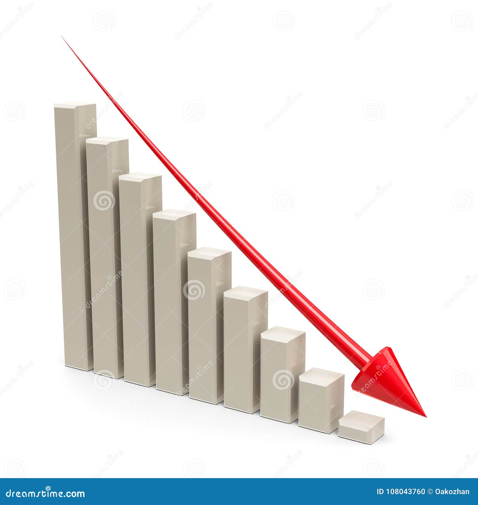 Business graph down #2 stock illustration. Illustration of chance ...