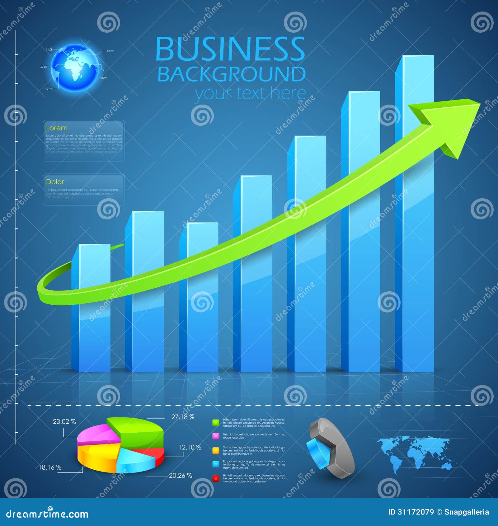 Business Graph stock vector. Illustration of economics - 31172079