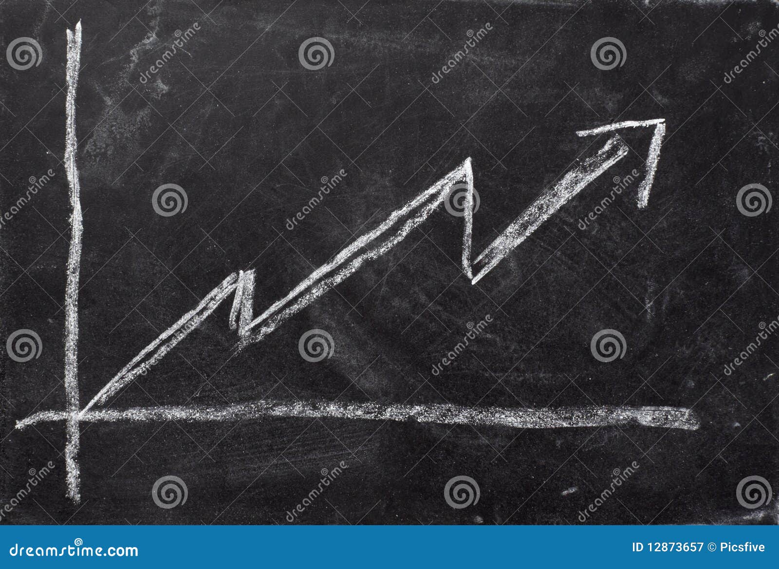 Business Graph Finance Chalkboard Stock Image - Image of black, diagram ...