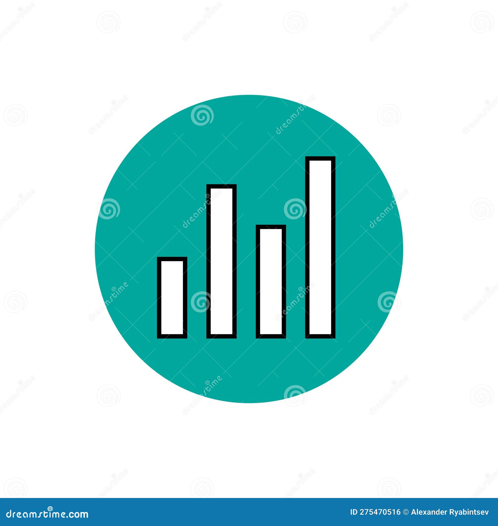 Business Graph Flat Style Vector Icon. Infographic Icon. Stock Vector ...