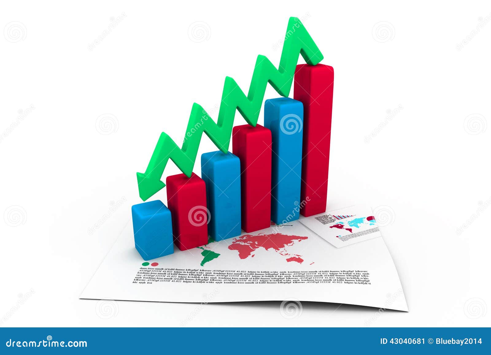 Business graph going down stock illustration. Illustration of default ...