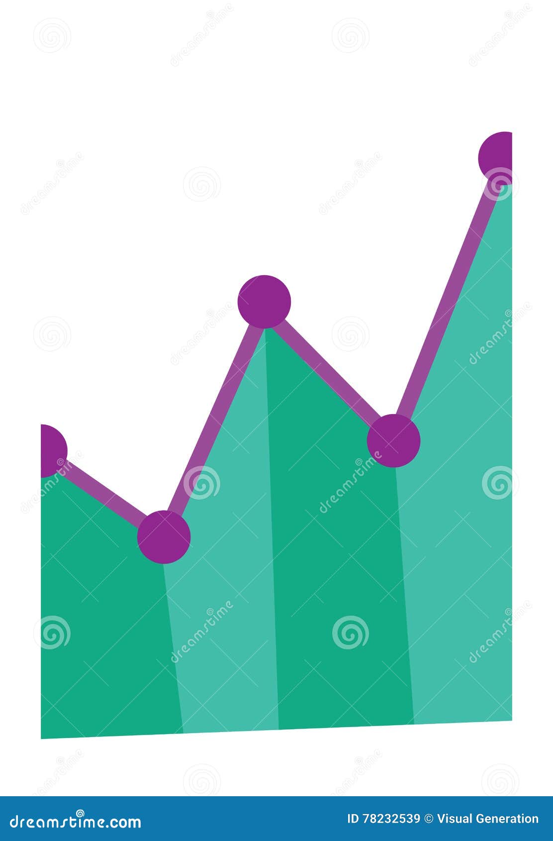 Business Graph Going Up Vector Illustration. Stock Vector ...