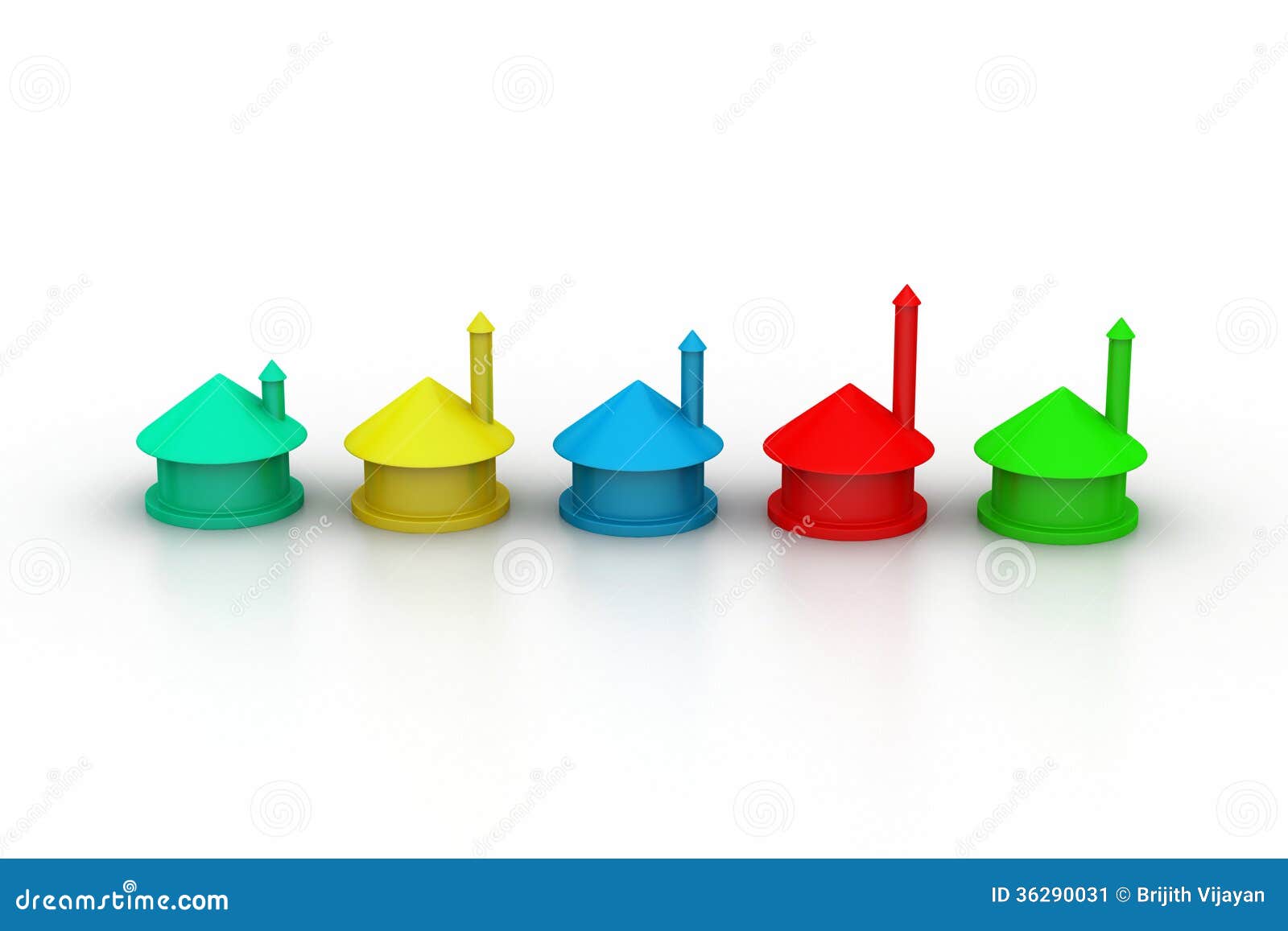 Business graph growing up stock illustration. Illustration of corporate ...