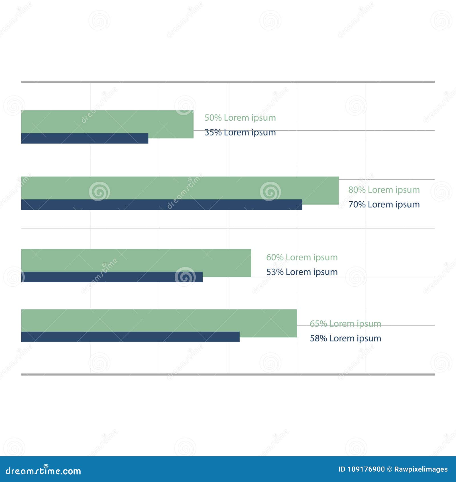 Business Graph Infographic Marketing Summary Stock Illustration ...