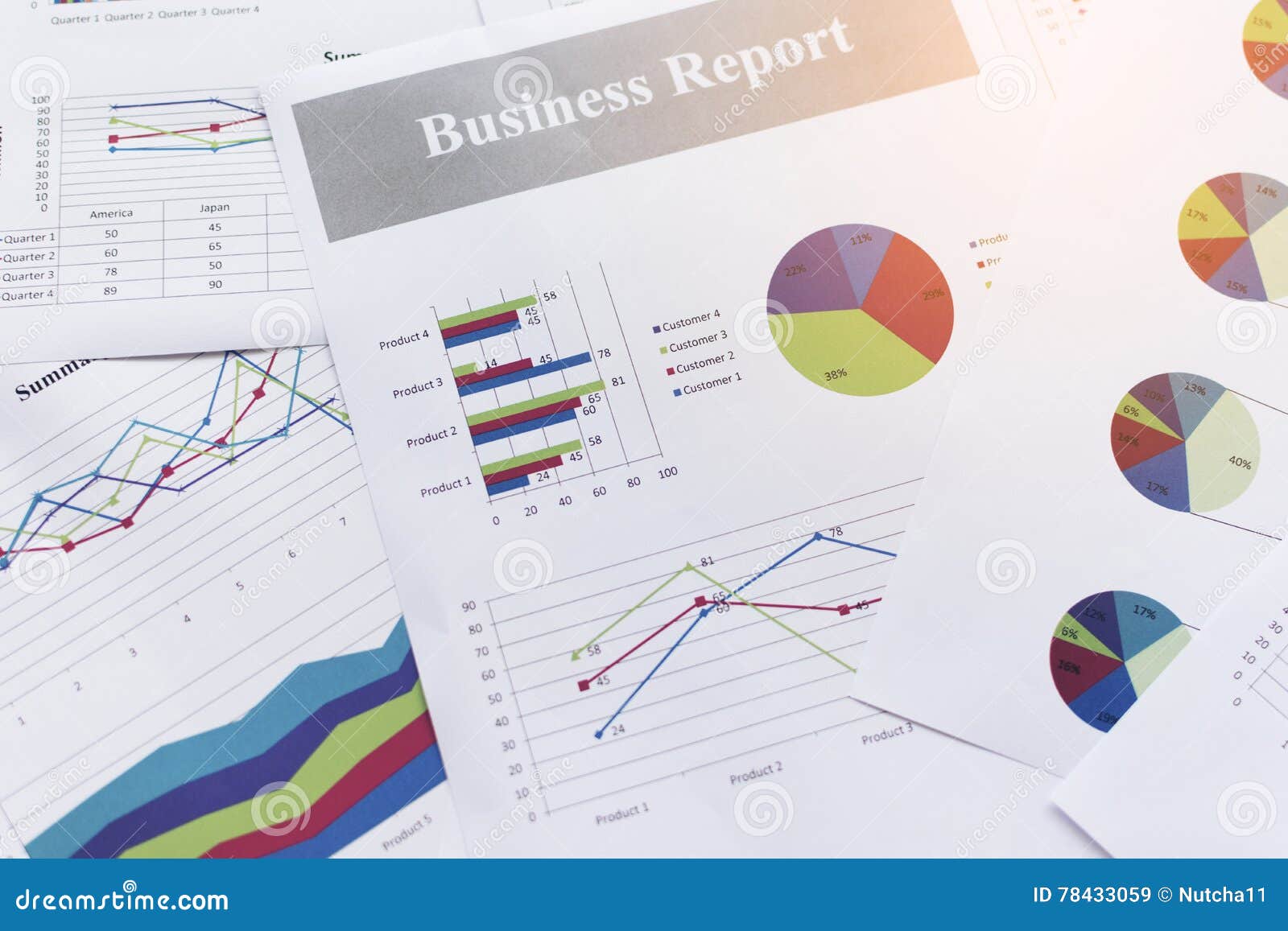 Business Graph Information Diagram Stock Image - Image of graphs, paper ...