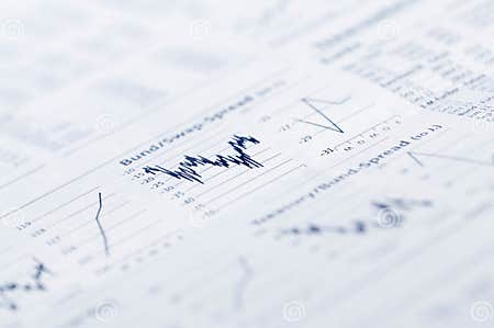 Business Graph in Newspaper Stock Photo - Image of finance, bank: 21287498