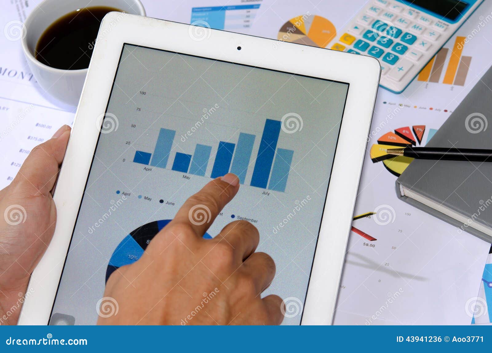 Business graph stock photo. Image of financial, business - 43941236
