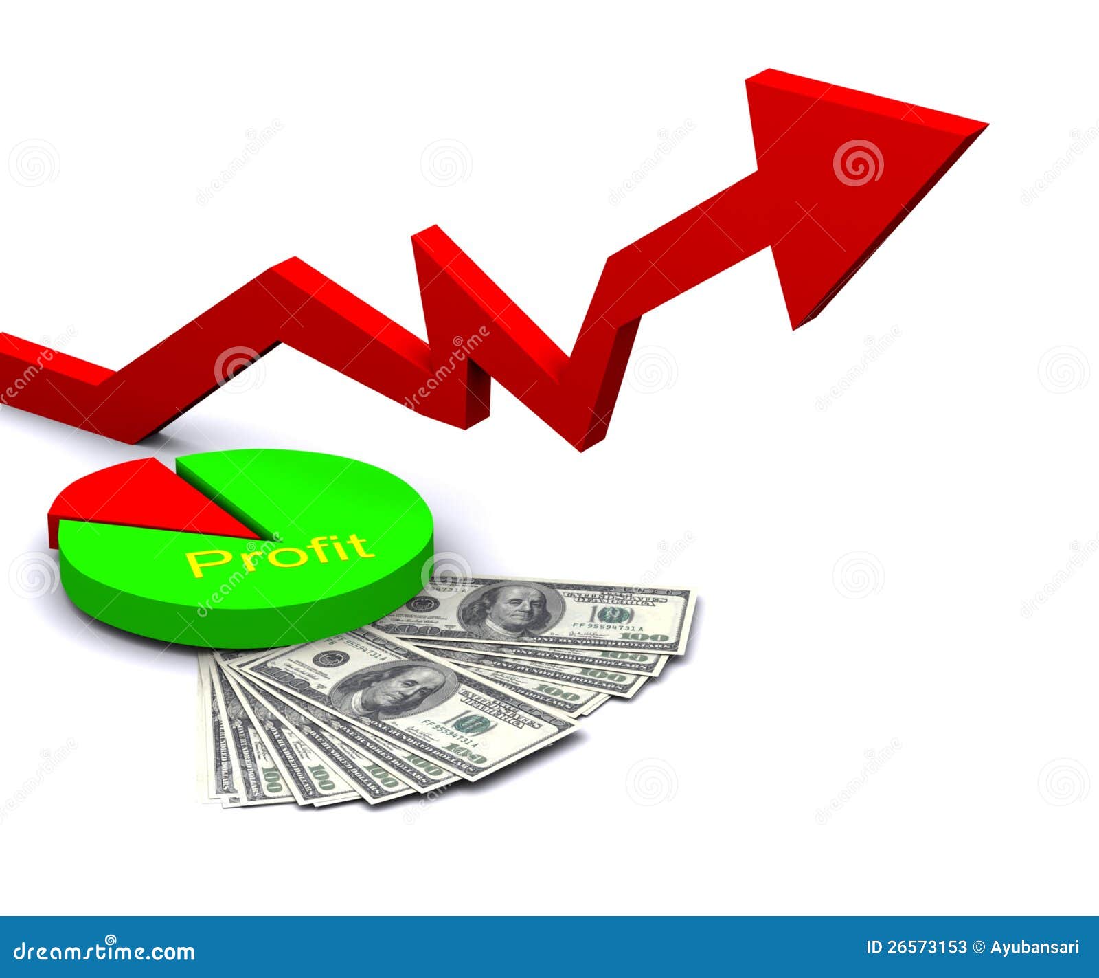 Business graph with profit stock illustration. Illustration of analyst ...