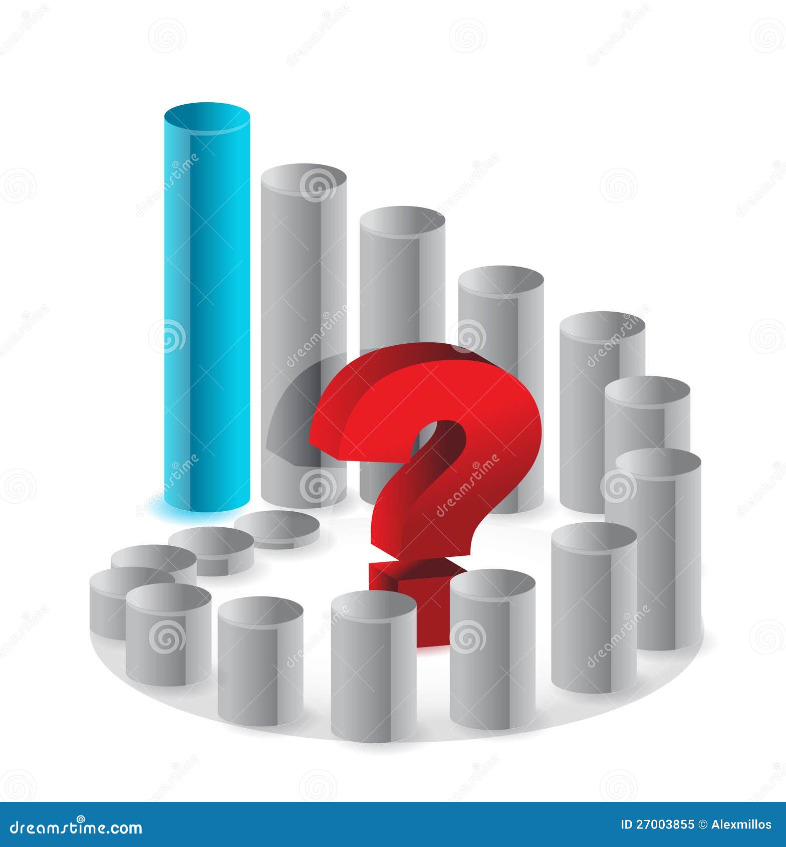 Graph With Question Mark Royalty-Free Stock Image | CartoonDealer.com ...