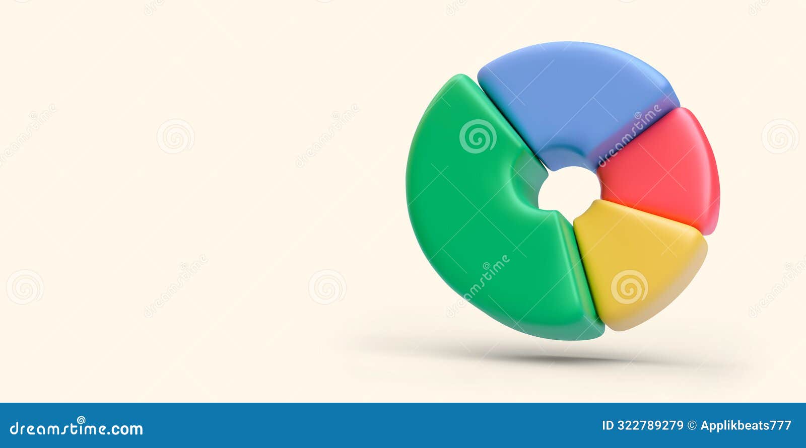 Business Graph in Realistic Style Isolated on Light Background. Vector ...