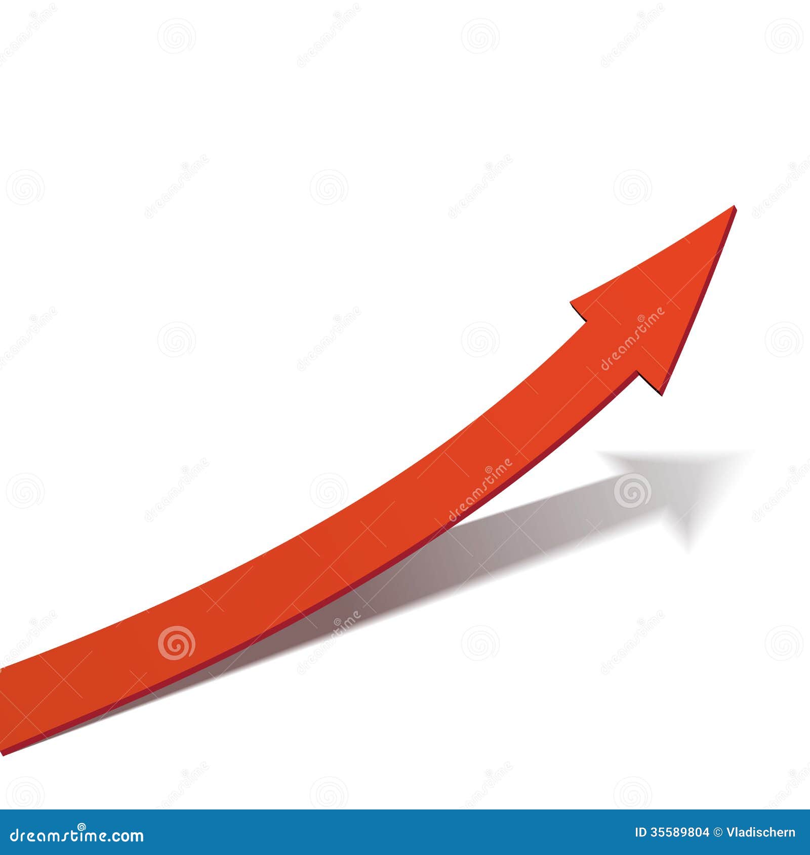 Business Graph, Red Arrow Vector Illustration Stock Illustration ...